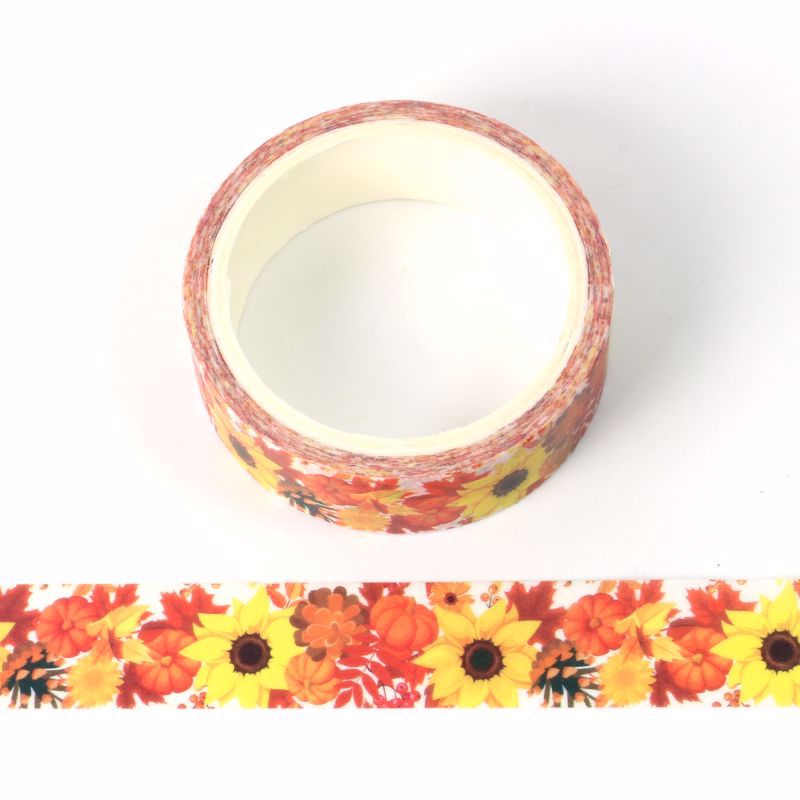 CMYK print spring flower washi tape. Custom and stock washi tape ...