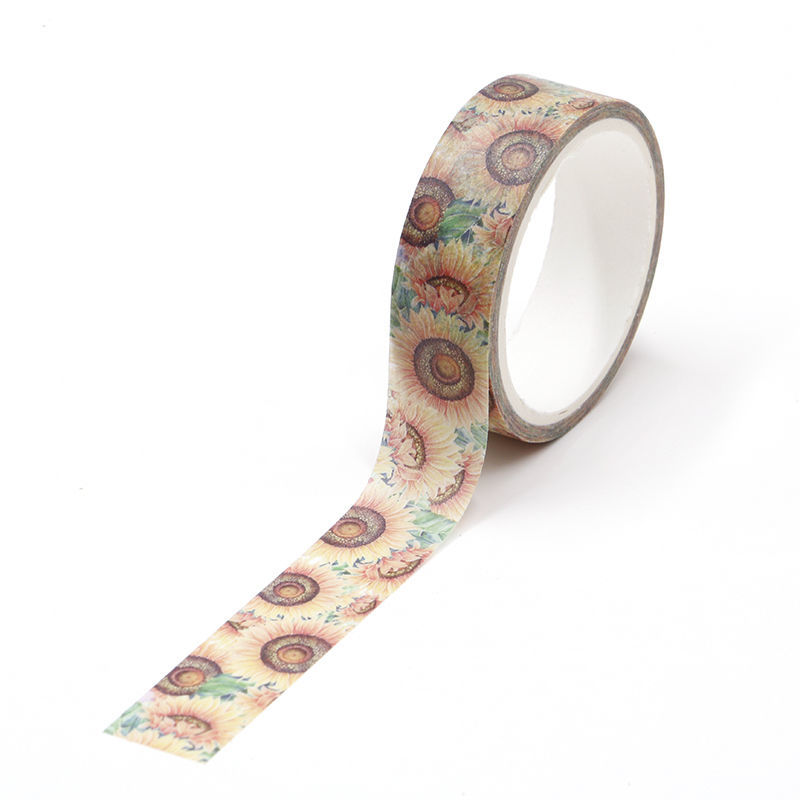Sunflower Washi Tape. Custom and stock washi tape manufacturer ...