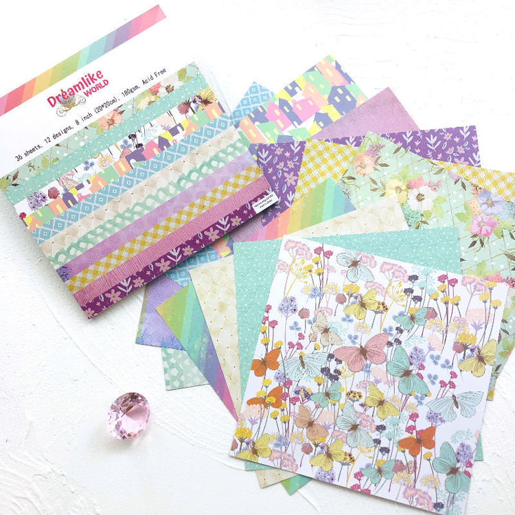 Scrapbook Paper Pack Craft Patten Paper. Custom and stock washi tape ...