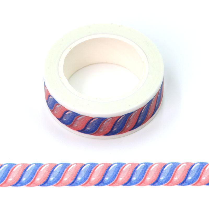 15mm x 10m CMYK Red And Purple Candy Washi Tape. Custom and stock washi ...