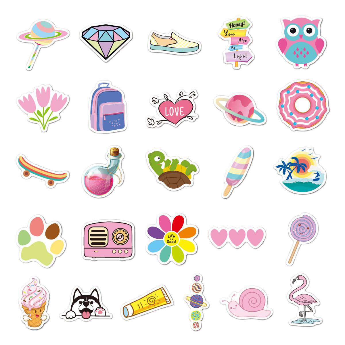 Vinyl sticker Daily Items. Custom and stock washi tape manufacturer ...