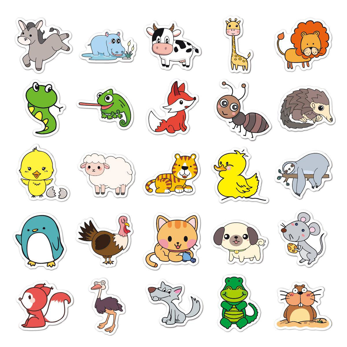Vinyl sticker Woodland Animals. Custom and stock washi tape ...