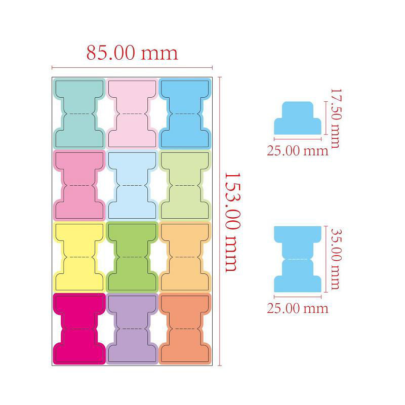 index label 85*153mm. Custom and stock washi tape manufacturer ...