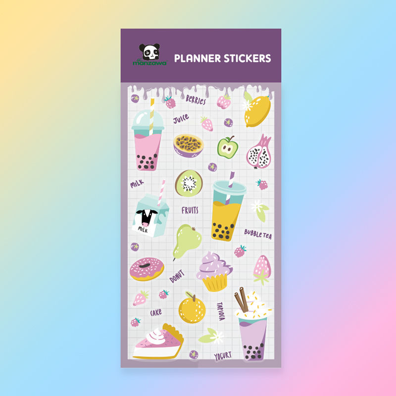 PET Paper Mix Sticker Desserts. Custom and stock washi tape ...