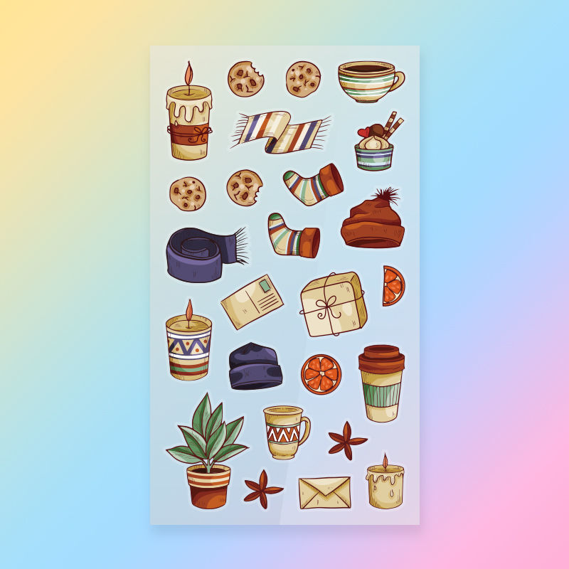 PET Paper Mix Sticker Presents. Custom and stock washi tape ...